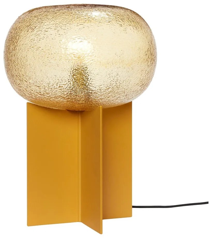 Oranžová stolní lampa se skleněným stínidlem (výška 36 cm) Podium – Hübsch