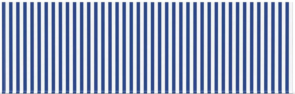 Stahovací markýza Modrá a bílá 350 x 200 cm Polyester a hliník 3329637