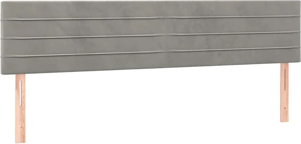 Box spring postel s matrací světle šedá 120x190 cm samet 3270475