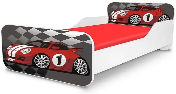 Dětská postel - Závodní auto - small kwadra - 160 x 80 cm