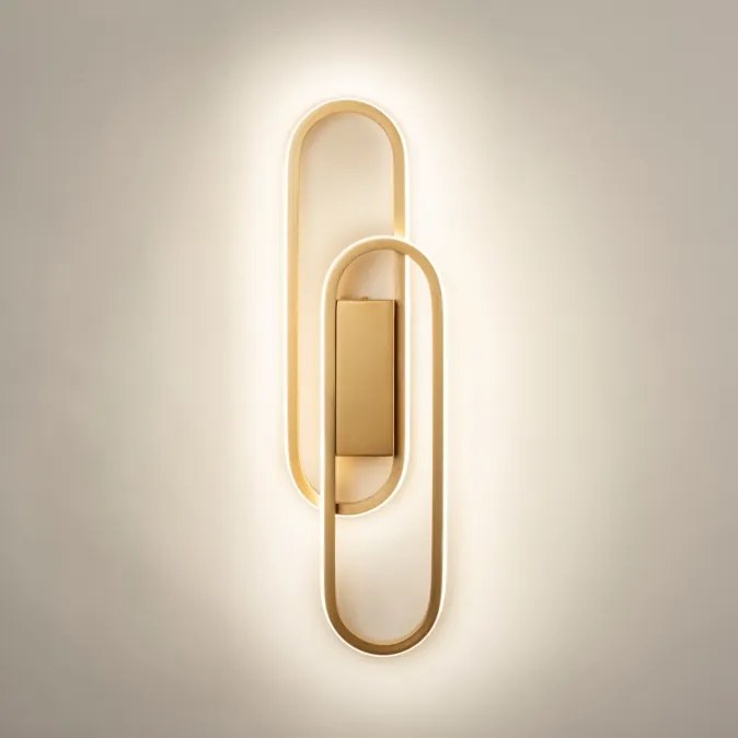 Nástěnné designové LED svítidlo na schodiště Aret Duo Gold
