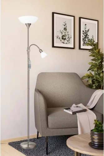 Stojací lampa EGLO Up 2 82842 1xE27/60W 1xE14/25W