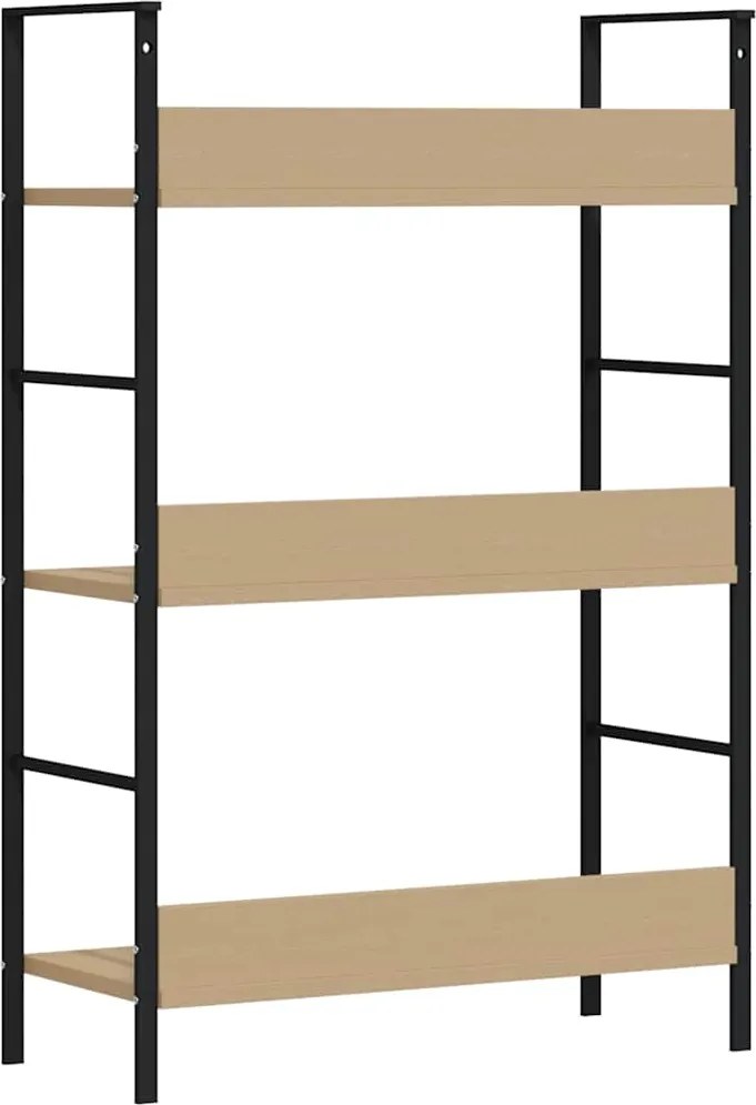 Knihovna se 3 policemi dub 60 x 27,6 x 90,5 cm kompozitní dřevo 288219