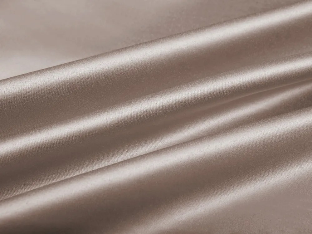 Biante Saténový čtvercový ubrus polyesterový Satén LUX-010 Světle hnědý 130x130 cm