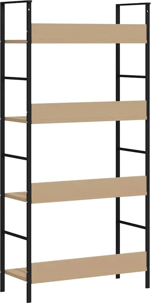 Knihovna se 4 policemi dub 60x27,6x124,5 cm kompozitní dřevo 288223