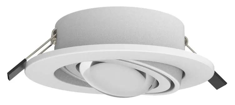 MEGATRON LED vestavné bodové svítidlo Planex Powerlens, 4,8 W, bílé