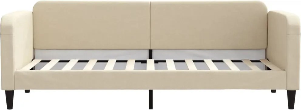 Válenda s přistýlkou krémová 80 x 200 cm textil 3196815