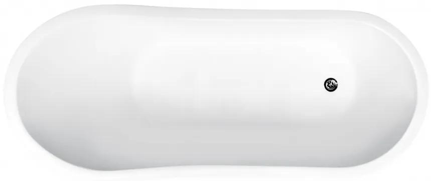 BESCO Volně stojící vana GLORIA bílá Rozměr vany - 160 × 70 cm VANPAO16W