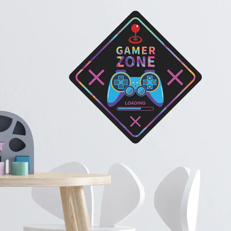 Samolepka na zeď "Gamer Zone" 40cm