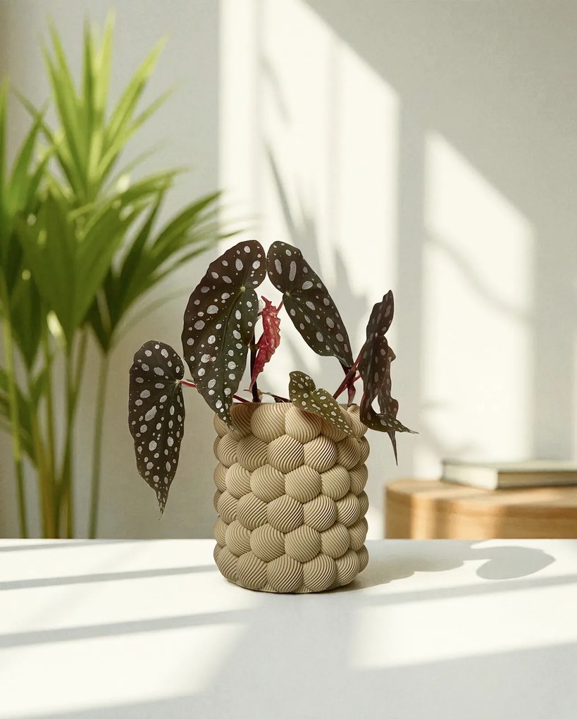Plantbee Květináč Klaud 12cm písková