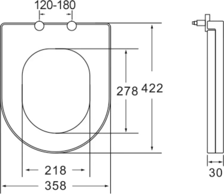 Erga Siena, WC kombi mísa s nádržkou včetně splachovací soupravy 620x365x830 mm + toaletní sedátko, bílá lesklá, ERG-V03-SIENA-RIM-WH