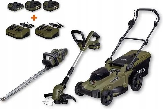 Narex Camouflage Garden aku set (sekačka, strunový vyžínač, plotostřih), 2*