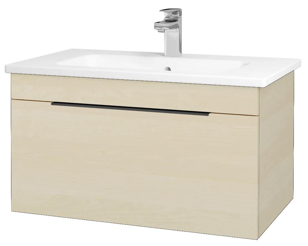 Dřevojas Koupelnová skříň ASTON SZZ 80 Varianta: M01 Bílá mat / Úchytka T06 / M01 Bílá mat