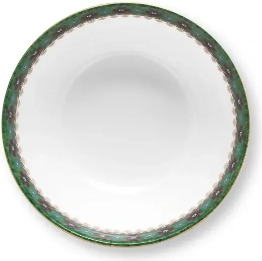 Pip Studio Berry Blues miska Ø12cm, zelená (Mistička na oříšky a dipy z lehkého porcelánu)