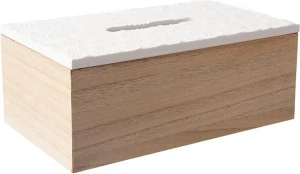 Dřevěný box na papírové kapesníky 24 x 14 cm
