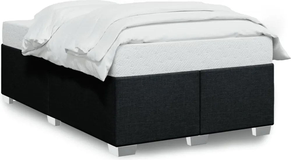 Rám postele bez matrací černá 120x190 cm textil 3284459