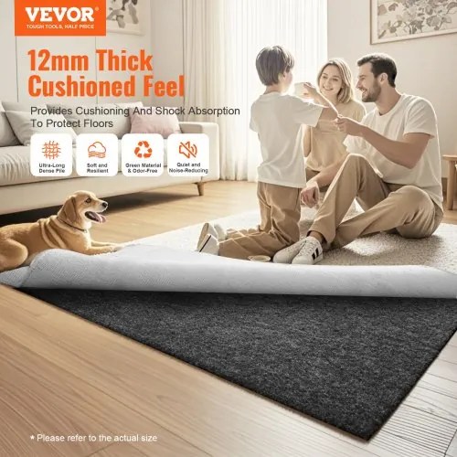 Rug Pad Gripper 2,44 × 3,05 m Ochranná podložka na koberec 11,9 mm