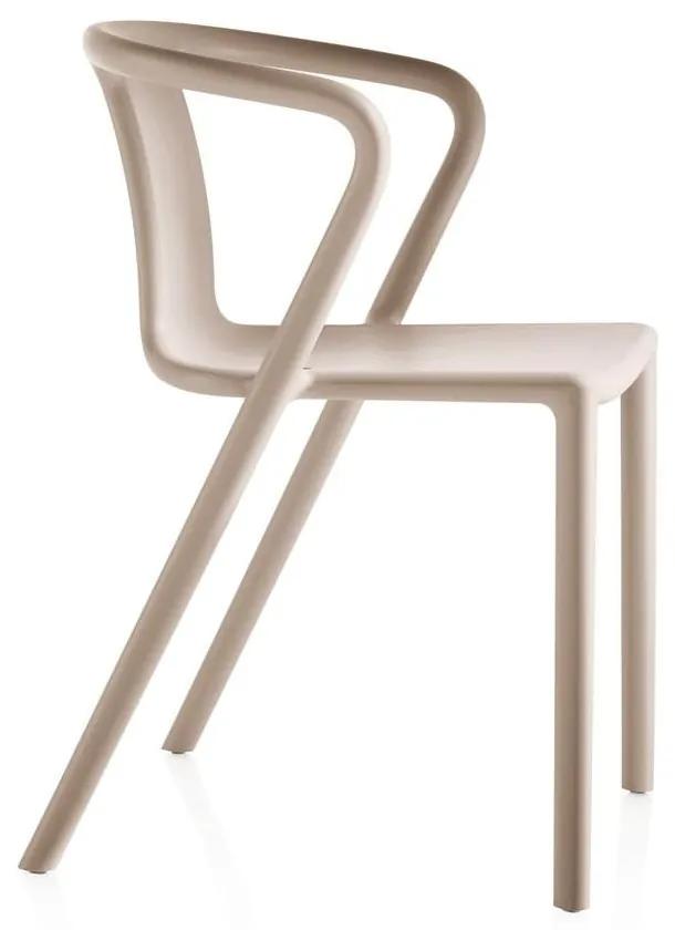 Béžová jídelní židle s područkami Magis Air