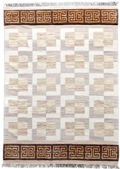 Diamond Carpets India, Ručně vázaný kusový koberec Dante DESP P90 Marble Gold, 300x400, béžová, ložnice