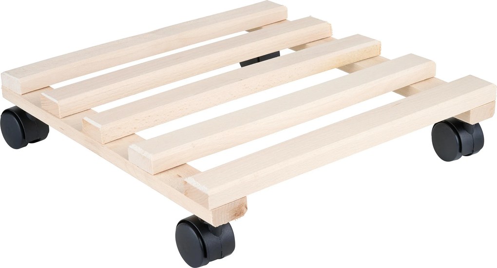 XXXLutz POJÍZDNÝ PODSTAVEC dřevo, Homeware - Květináče a obaly na květináče - 0090840004