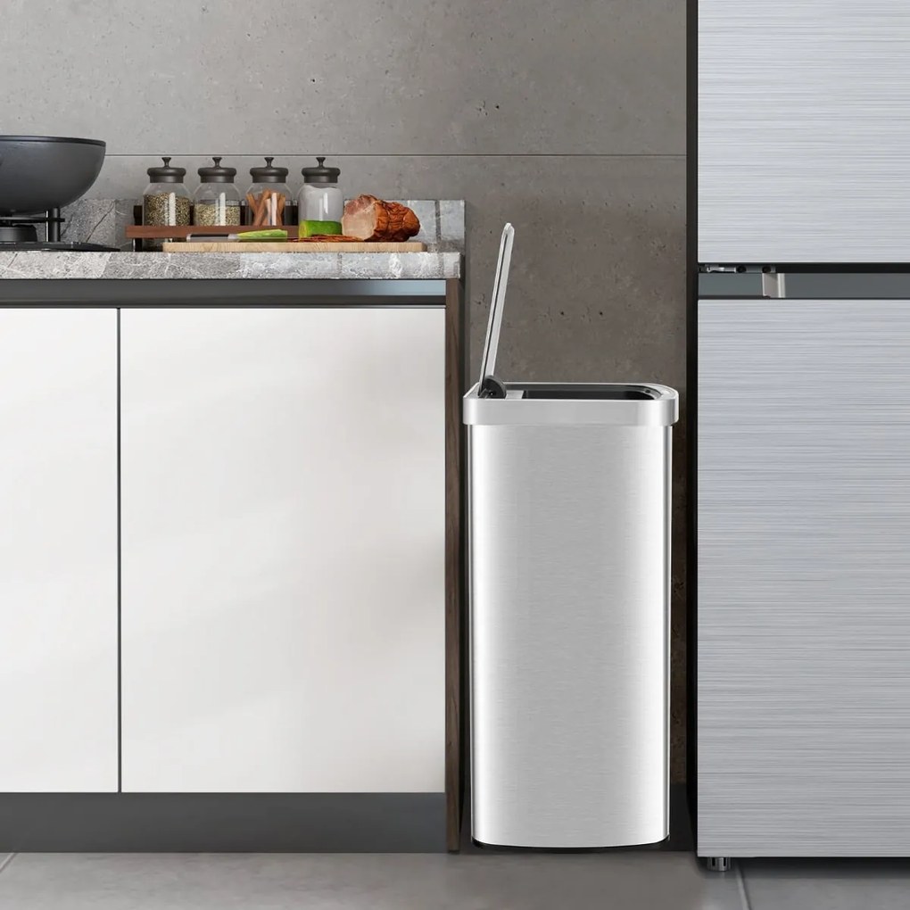 Costway 50 L odpadkový koš se senzorem a víkem Automatický odpadkový koš