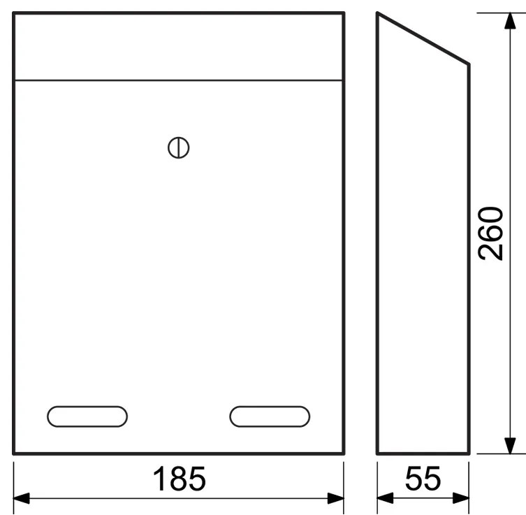 Richter BK.516.SM poštovní schránka stříbrná