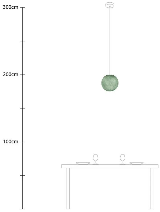 creative cables Stínidlo tvaru koule z polyesterového vlákna - 100% vyrobené ručně Barva komponentu: Černá Perleťová, Velikost ⌀: L - 42cm
