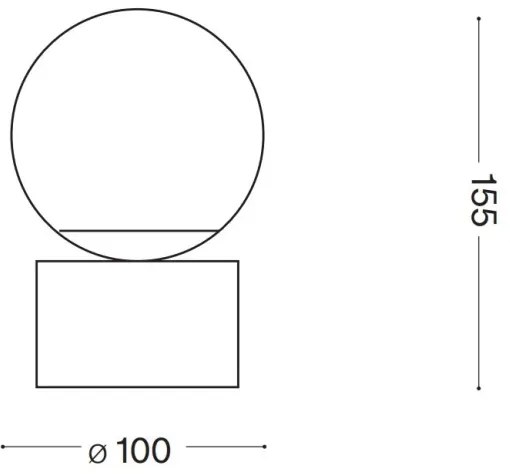 Ideal Lux - LED Stolní lampa PERLAGE 1xG9/3W/230V zlatá/bílá