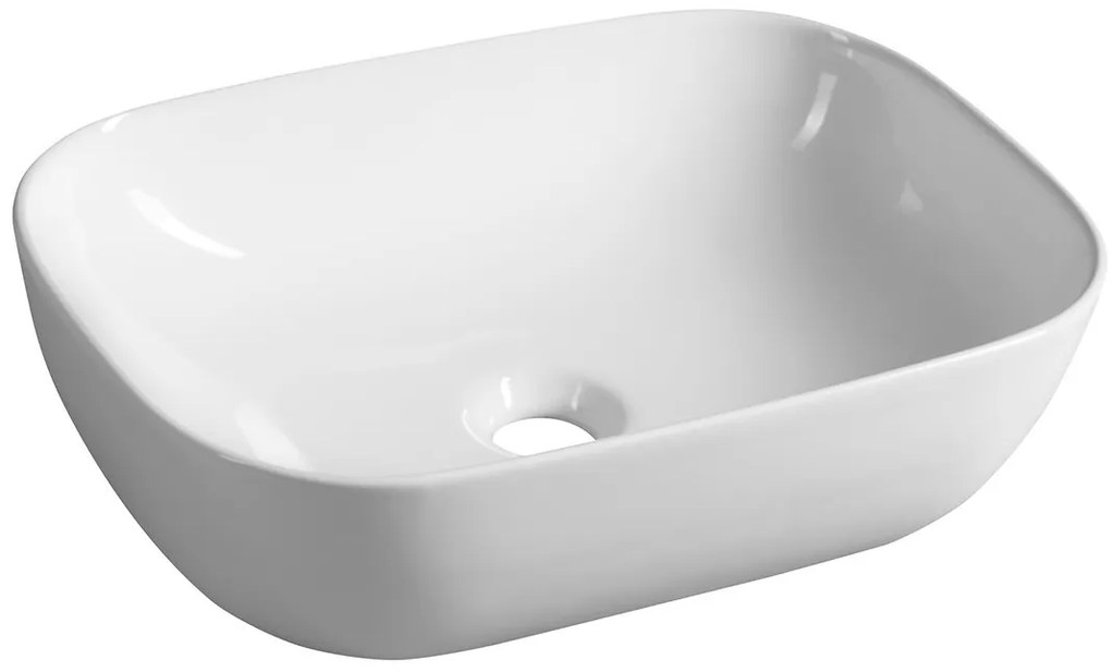 Aqualine Aqualine, Keramické umyvadlo na desku, 46x34 cm, bílá, 46341