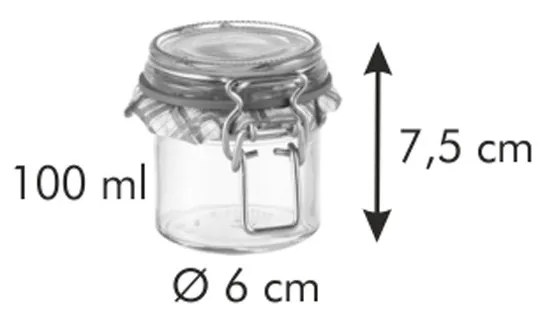 Zavařovací sklenice s klipem TESCOMA DELLA CASA 100 ml