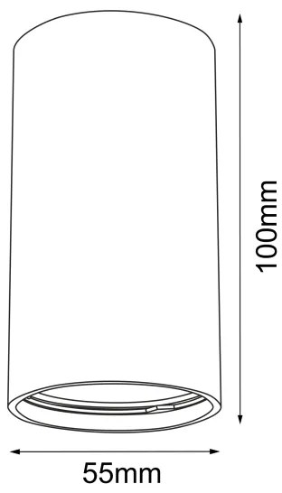 Brosline 1253 - Bodové svítidlo POINT 1xGU10/10W/230V bílá