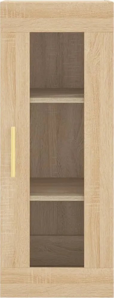vidaXL Skříň highboard 34,5 x 34 x 180 cm kompozitní dřevo [3199484] Barva: hnědý dub