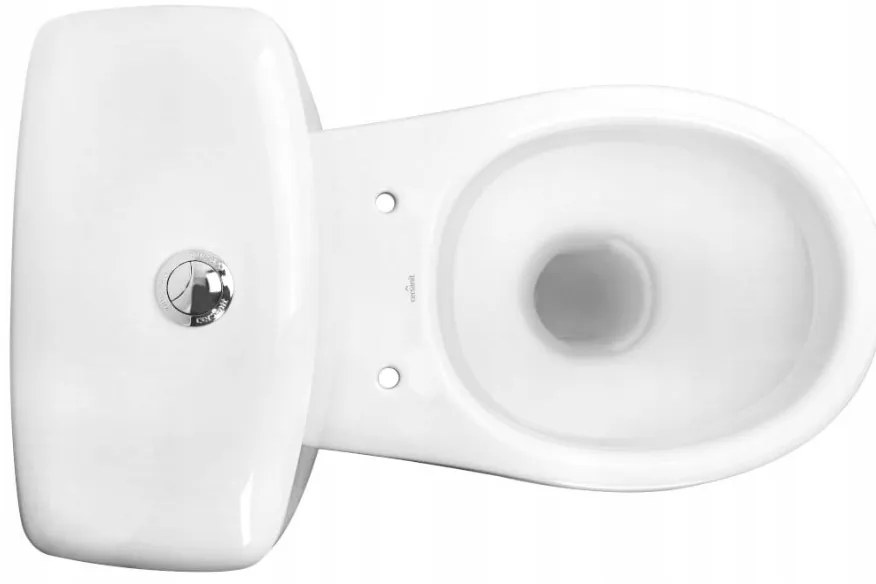 Cersanit Kaskáda, kombi wc se splachováním 3/6l, vertikální odpad + sedátko s polypropylenu, bílá, K100-207