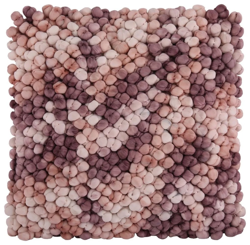 Fialový polštář s výplní Grazia - 45*45 cm