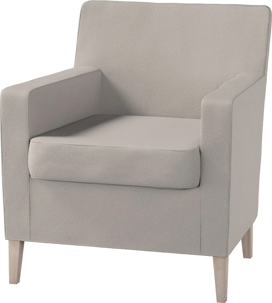 Potah na křeslo IKEA Karlstad barva béžová látka pletený vzor
