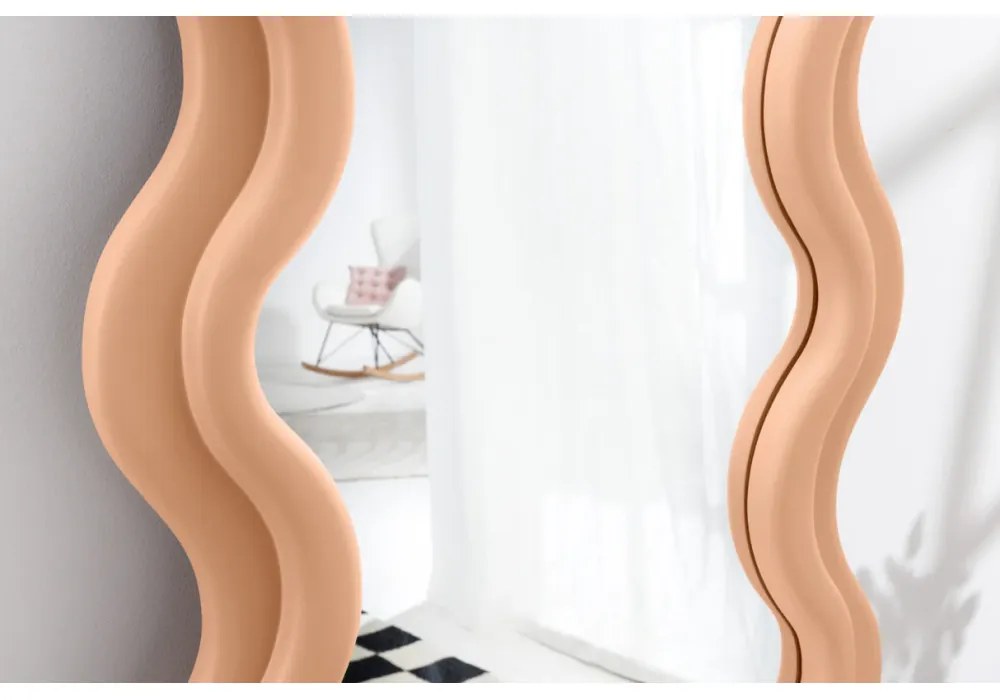 Massive home | Zrcadlo Waves 160 cm - meruňková