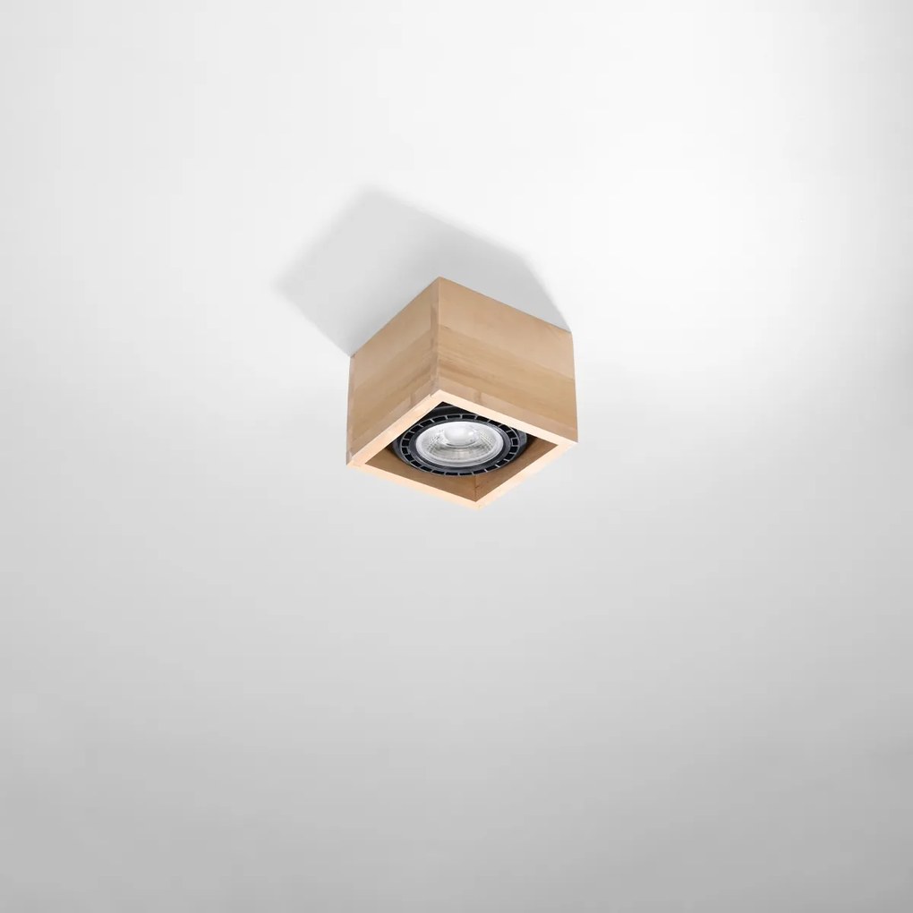 Sollux Lighting Stropní svítidlo QUATRO 1 přírodní dřevo