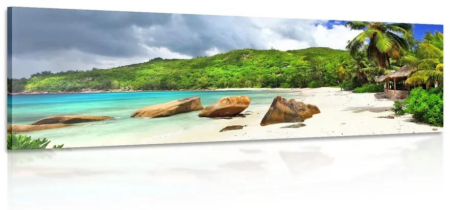 Obraz tropické Seychely Varianta: 135x45