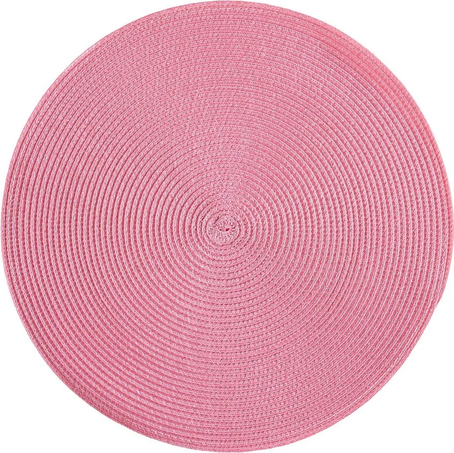 AMBIENTE Prostírání kulaté 38 cm - sv. růžová