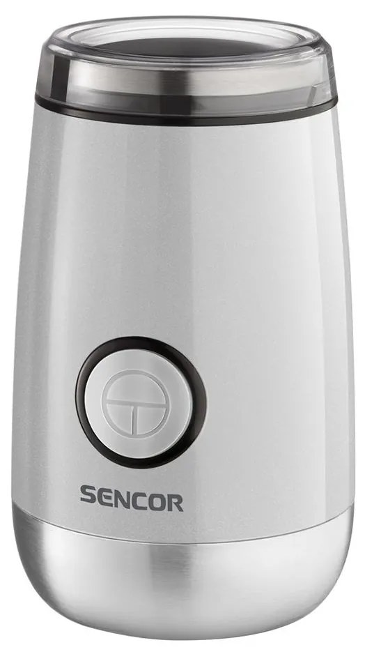Sencor | Sencor - Elektrický mlýnek na zrnkovou kávu 60 g 150W/230V bílá/chrom | FT0137