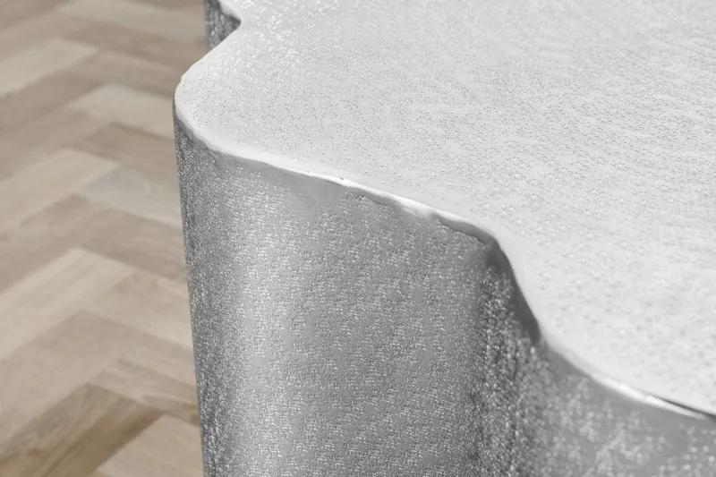 Konferenční stolek Organic Orient 70cm stříbrná/ 42246