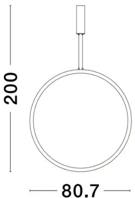 LED lustr Change 90 zlaté