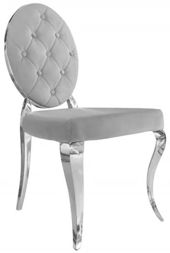 Designová židle Rococo II šedá