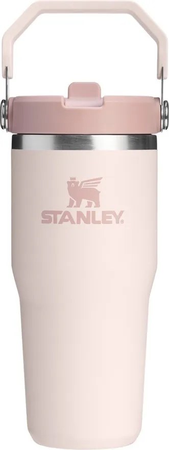 Světle růžová termoska z nerezové oceli 410 ml IceFlow™ Flip Straw 2.0 Tumbler Rose Quartz – Stanley