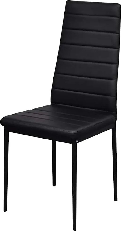 Sedmidílný jídelní set černý 242987