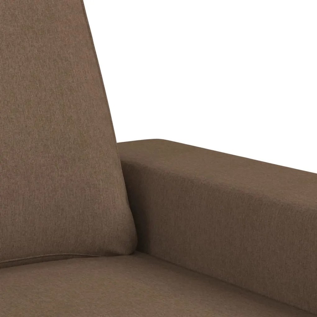 3dílná sedací souprava hnědá textil 3201909