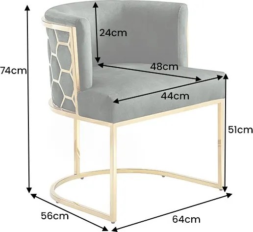 Designová jídelní židle Baldassare zelený samet