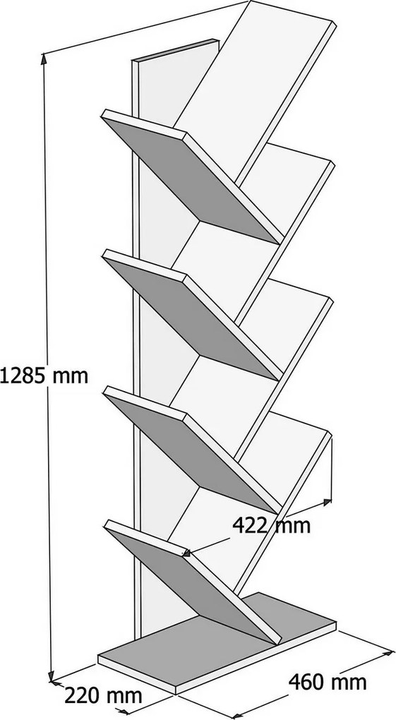 Knihovna Hitit Walnut