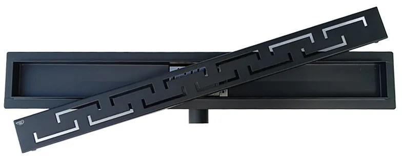 BPS-koupelny Sprchový odtokový žlab DL01 DELTA G4 HYD-2678 90 cm, černý
