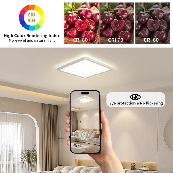 Brilagi - LED Koupelnové svítidlo ULTRA SLIM LED/18W/230V 30x30 cm bílá IP54